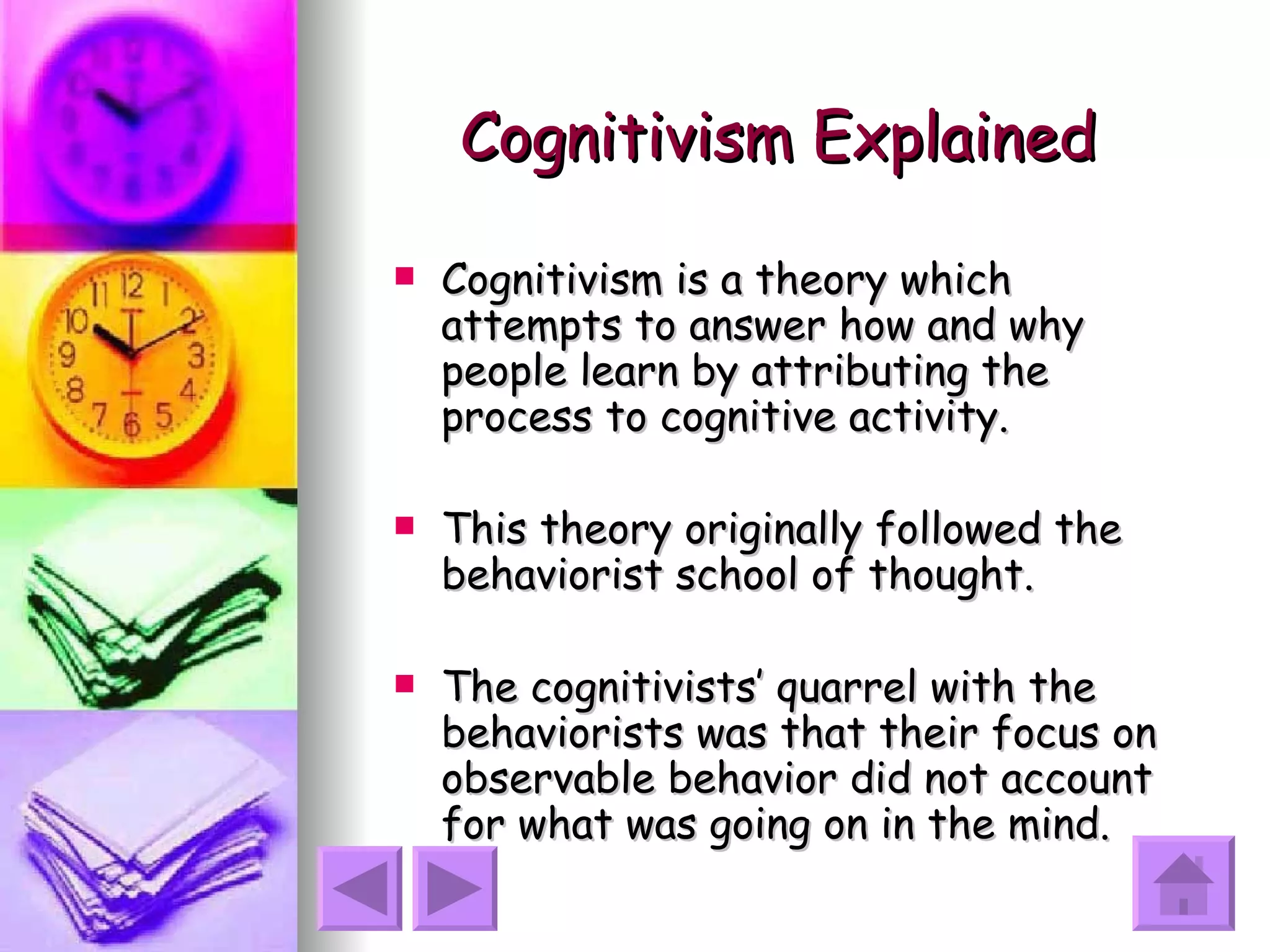 Teresa B. - Cognitivism | PPT