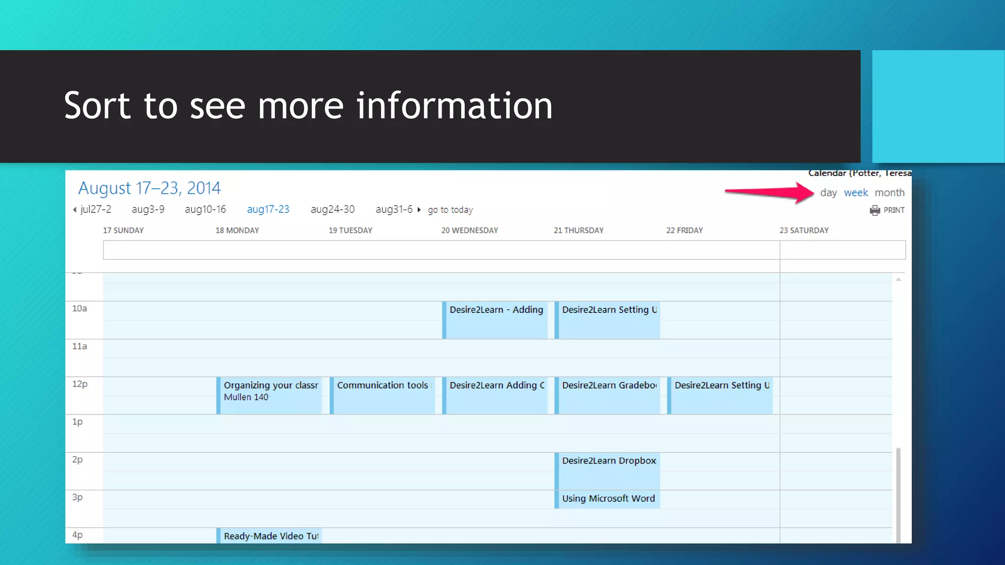 Workshop Schedule Overview | PPTX