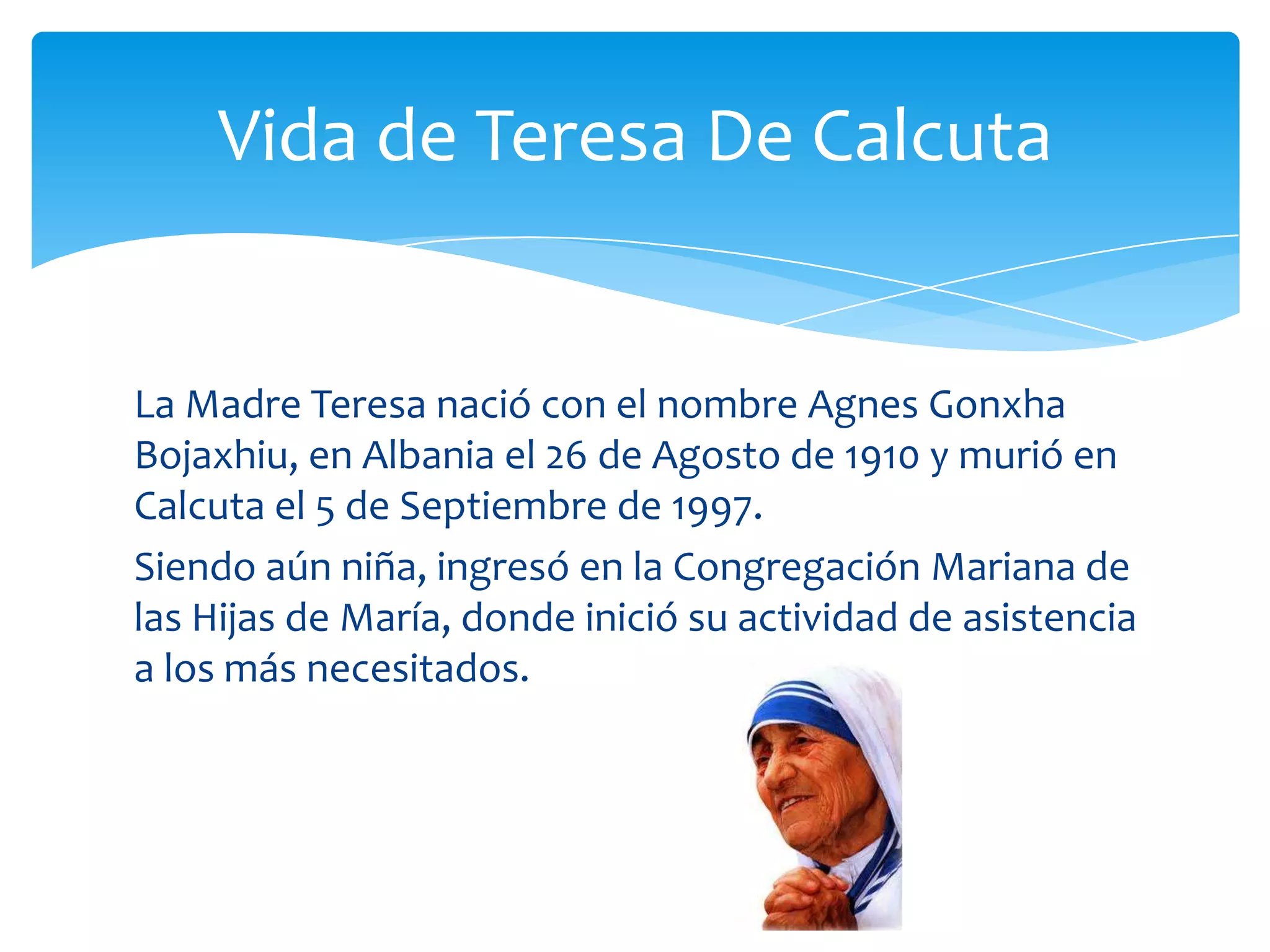 Teresa de calcuta rubén | PPTX