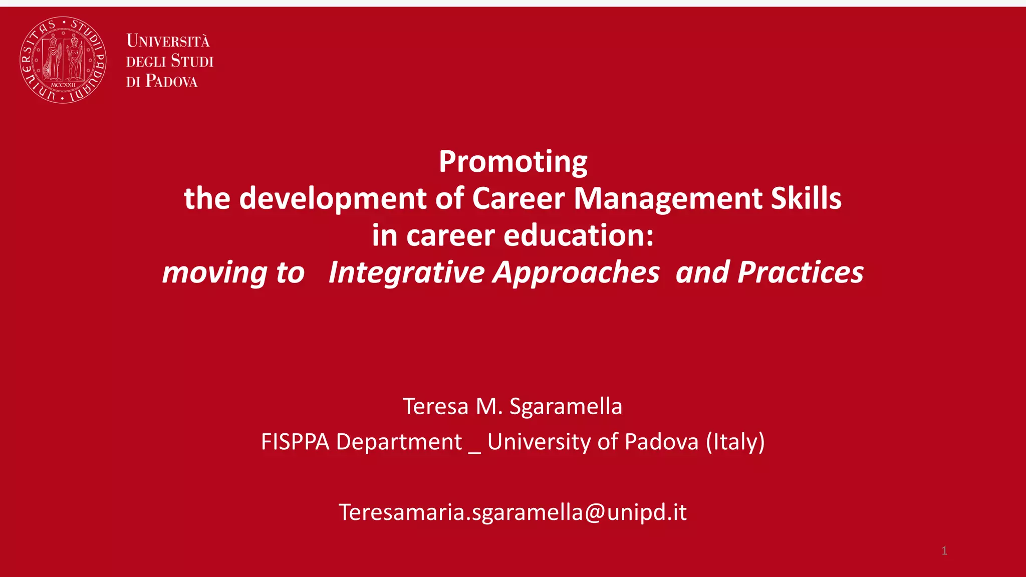 Promoting the development of Career Management Skills in career ...