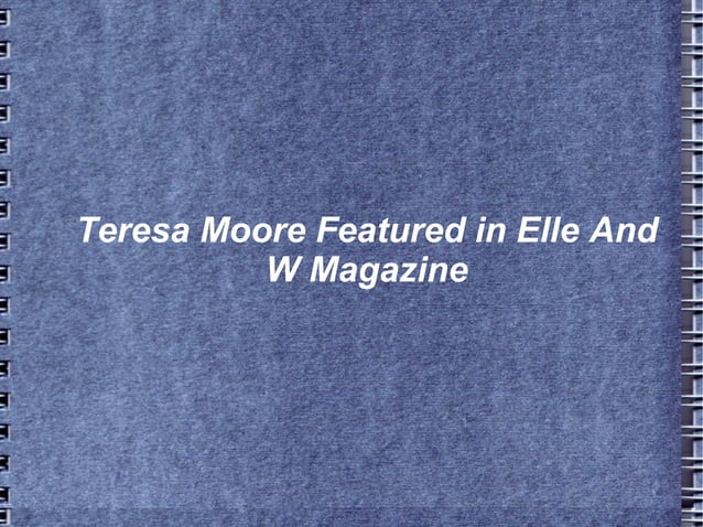 Teresa moore | PPT