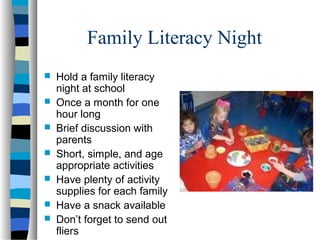 Teresa puga ECD 320 family literacy power point | PPT