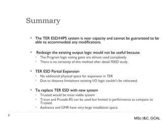 ESD System upgrade | PPT