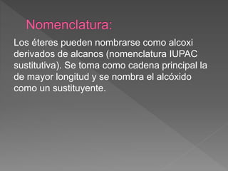 éTeres y epóxidos qo | PPTX