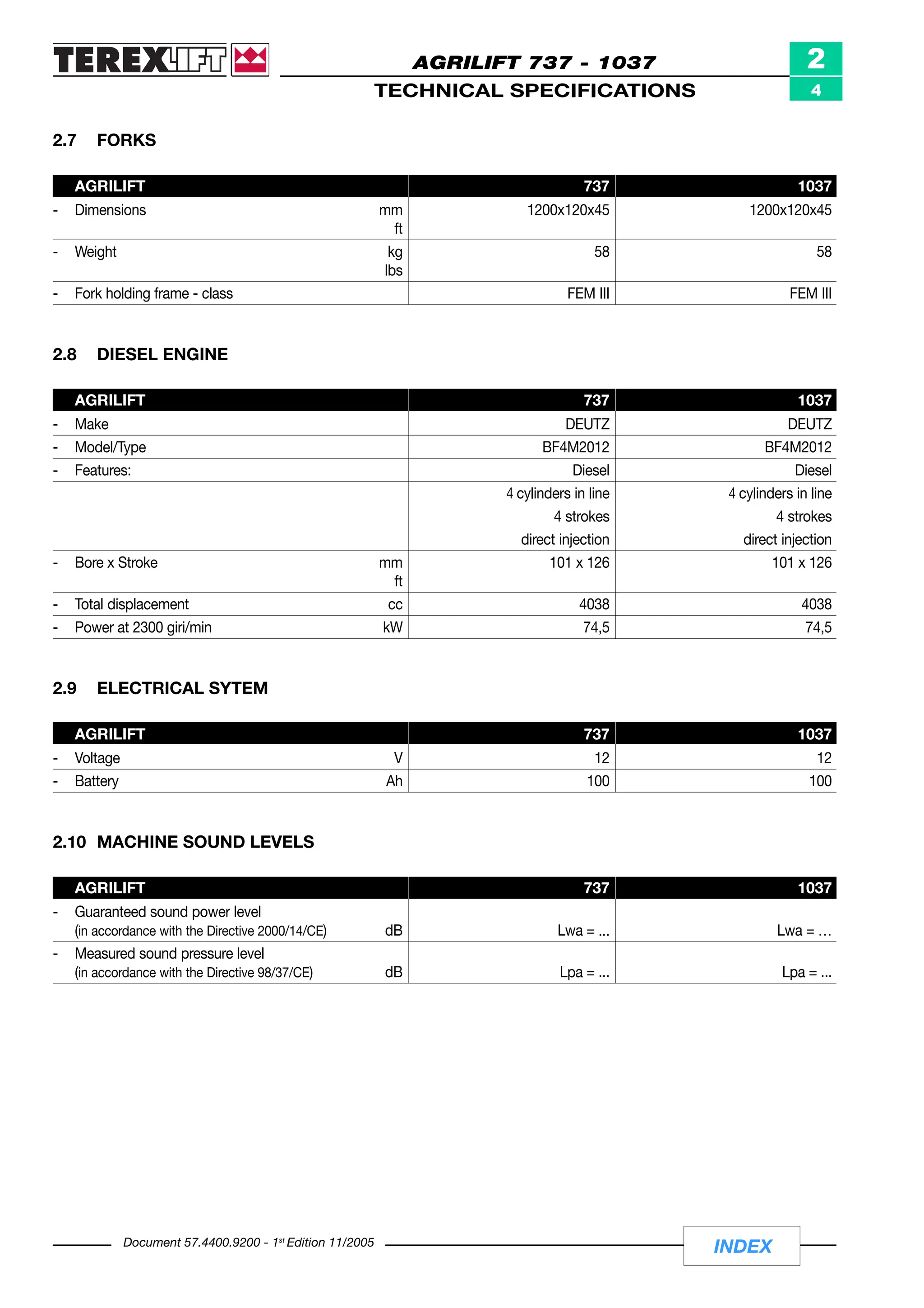 Terex Agrilift 737 - 1037 Telescopic handler Service Repair Manual.pdf