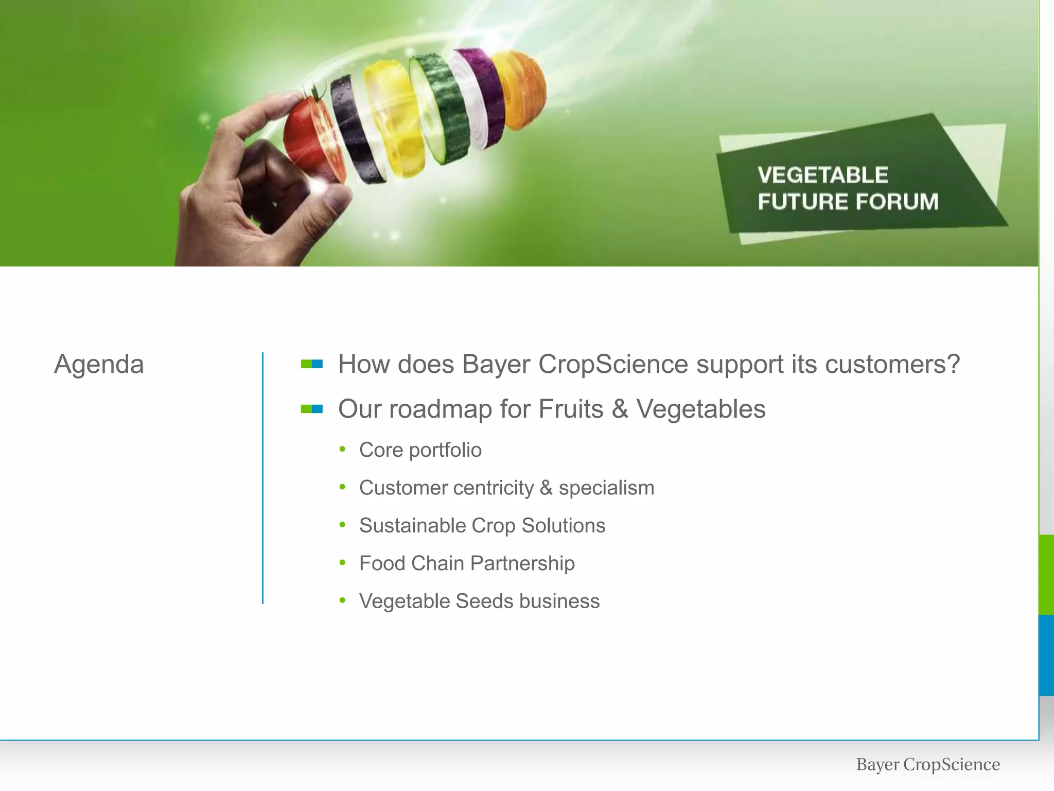 Fruits & Vegetables in Bayer CropScience | PPT