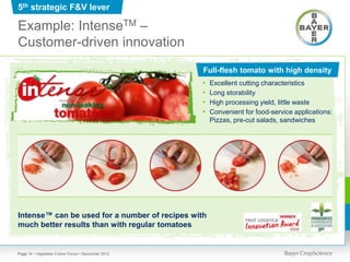 Fruits & Vegetables in Bayer CropScience | PPT