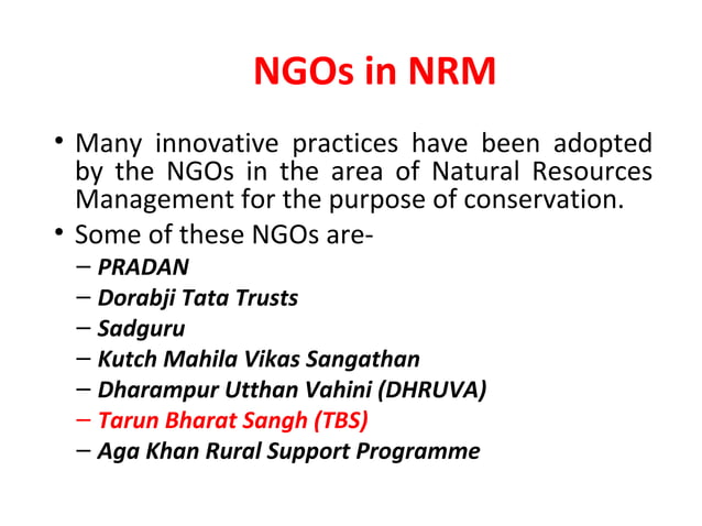 Role of NGO's in Sustainable Development (Sustainability in 21st ...