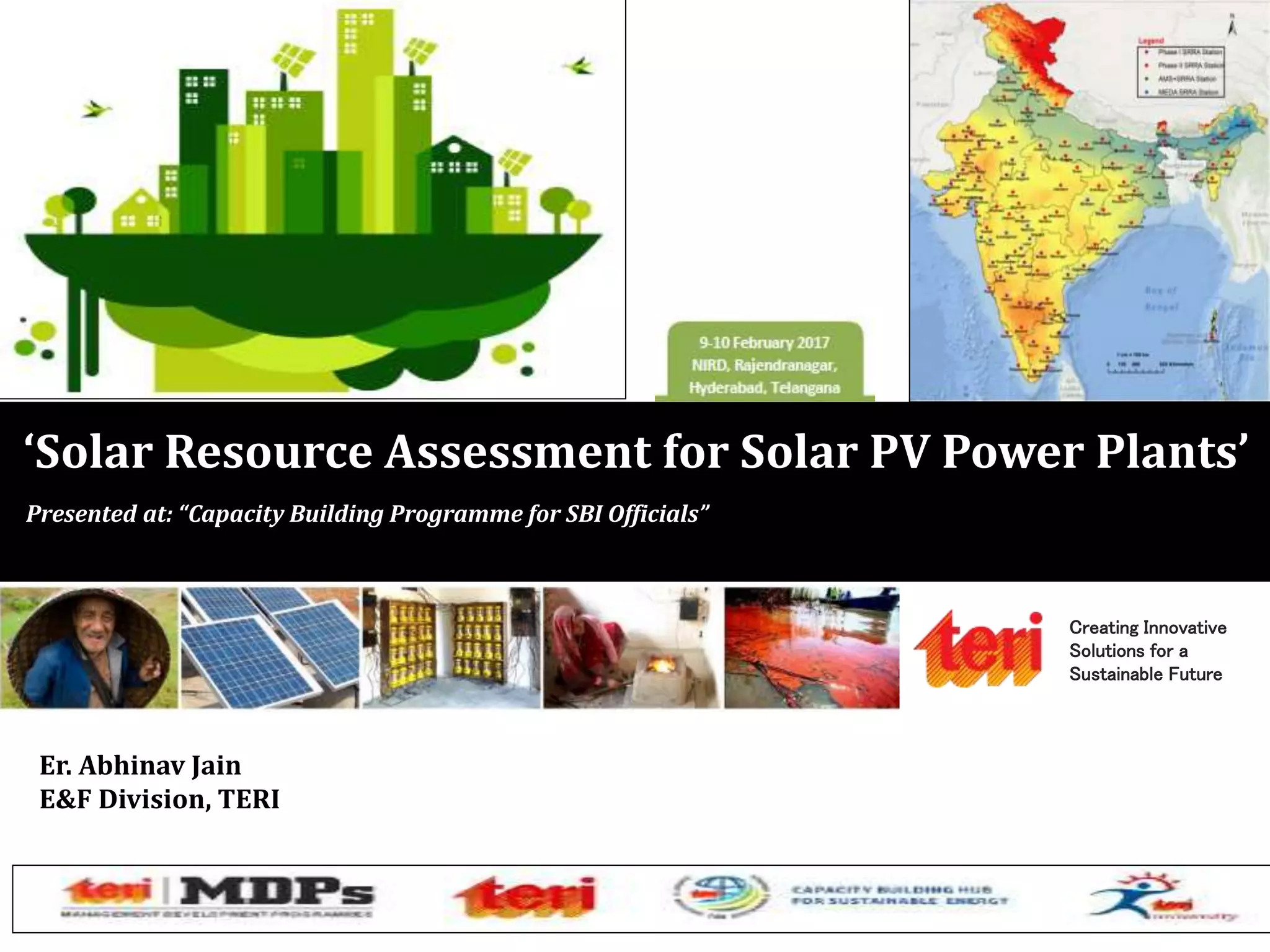 Solar resource assessment | PPTX