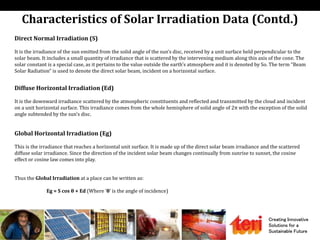 Solar resource assessment | PPTX