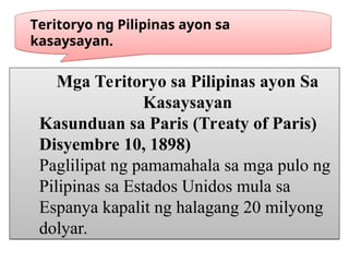 Teritoryo ng Pilipinas ayon sa Kasaysayan.ppt