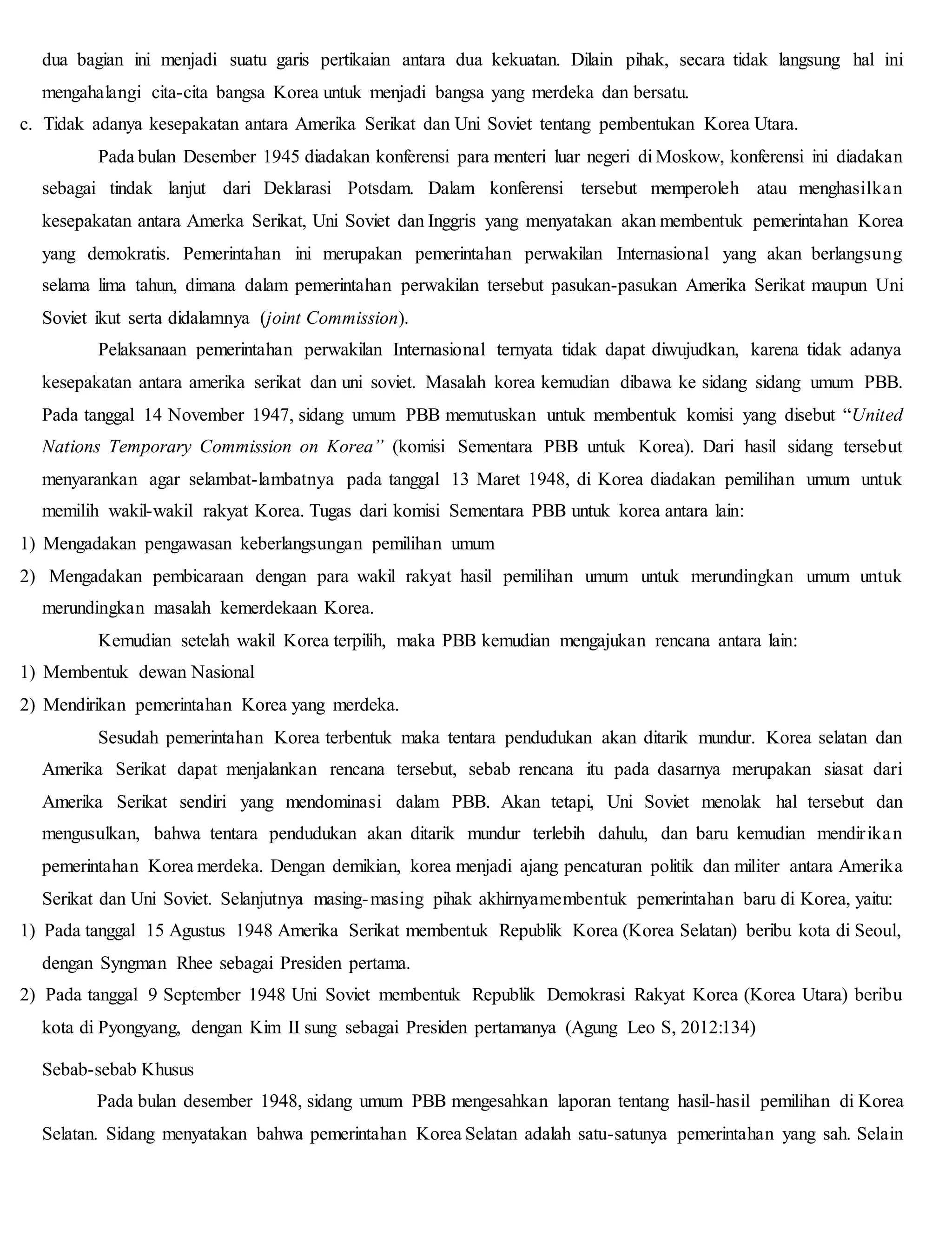 Perang Dingin - Korea | DOCX