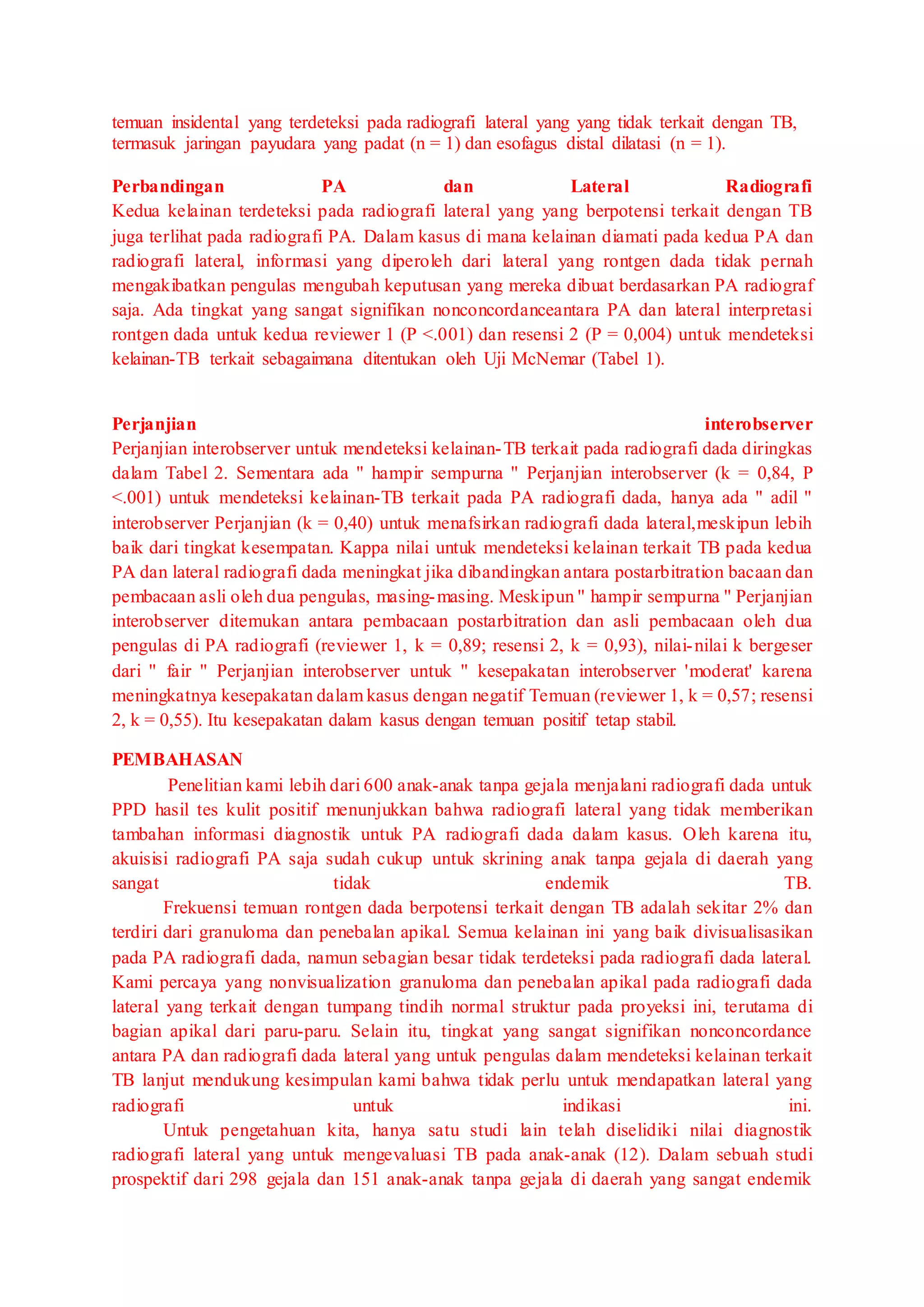 Terjemahan screening pada tb anak asimptomatik | PDF