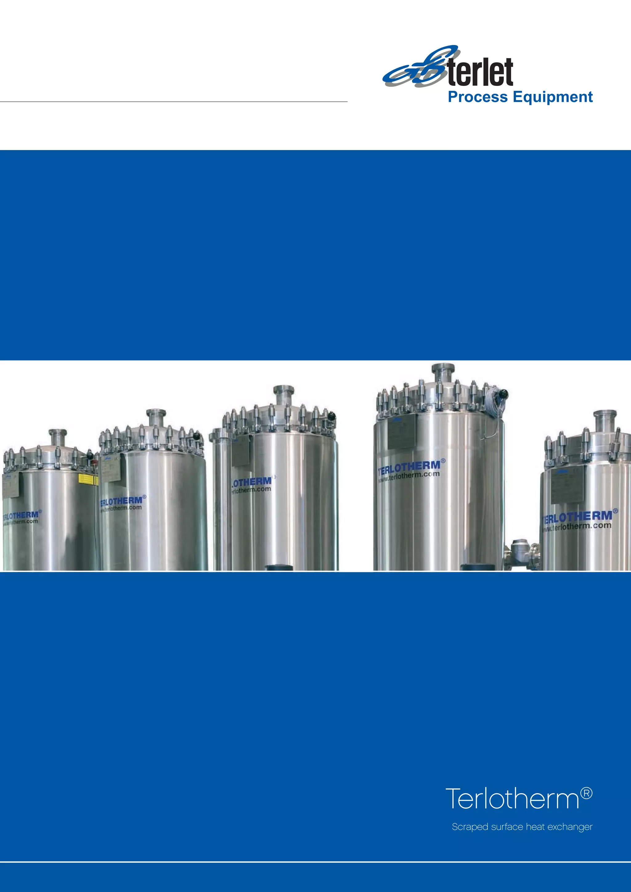 Terlet Terlotherm SSHE Scraped Surface Heat Exchanger | PDF