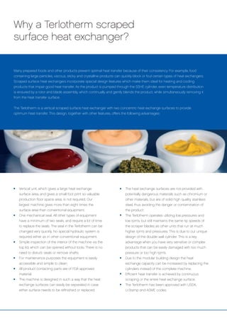 Terlet Terlotherm SSHE Scraped Surface Heat Exchanger | PDF