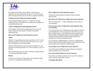 Terlipressin Injection Taj Pharma PIL | PDF