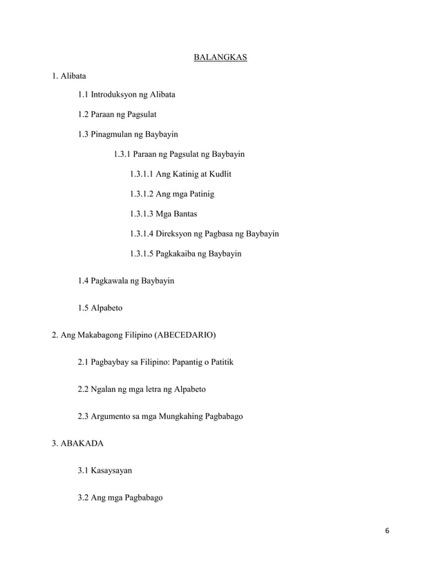 Ebolusyon ng Alpabetong Filipino- Term Paper | DOCX