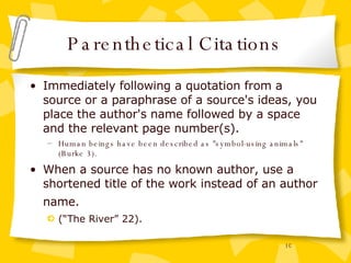 Term Paper Notes | PPT