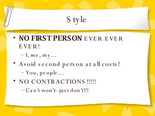 Term Paper Notes | PPT