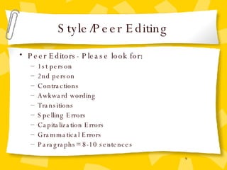 Term Paper Notes | PPT