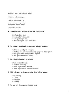 English - Language and Literature : IX Summative Assessmant - l Sample ...