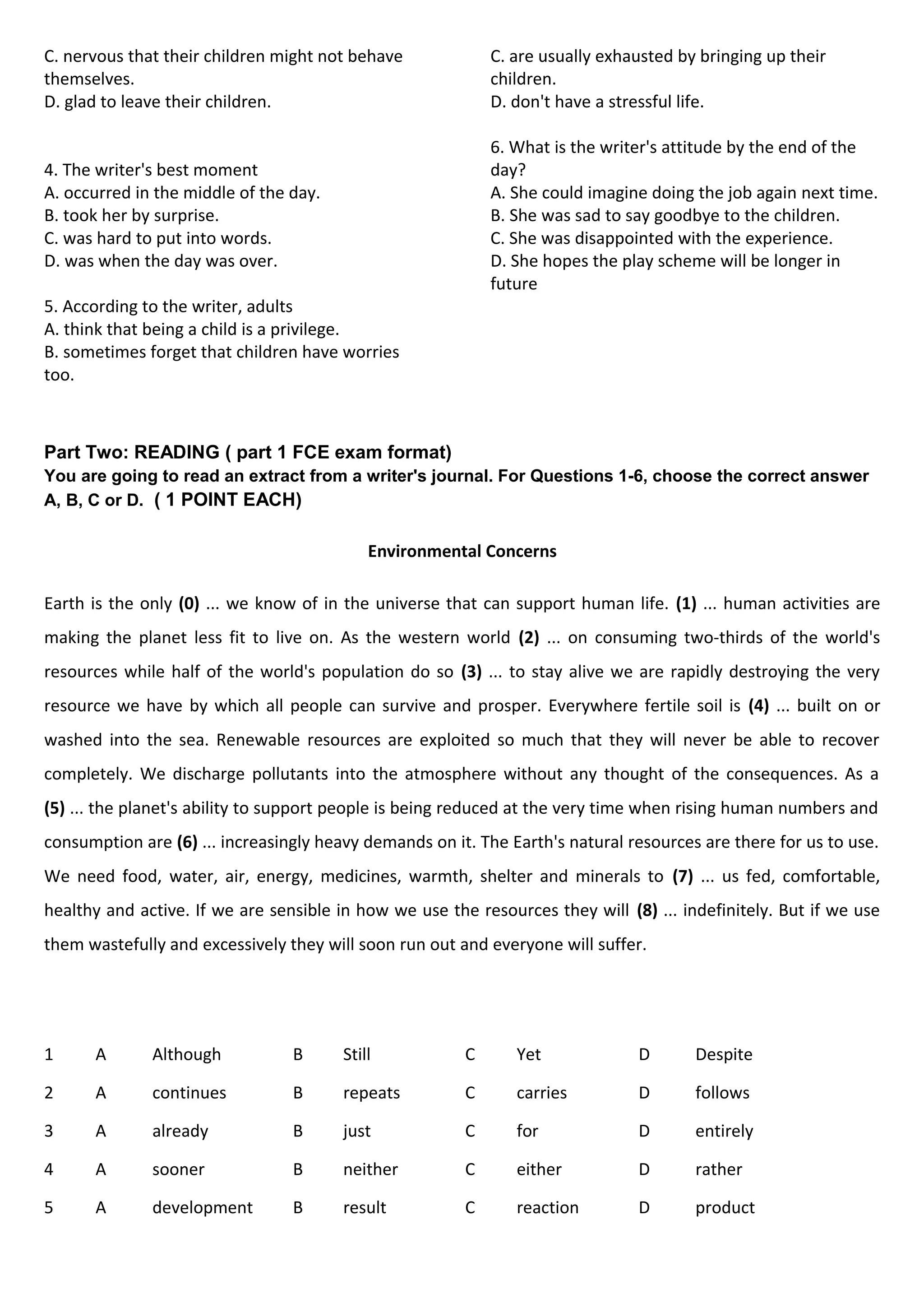 Term 1 fce exam final | DOC