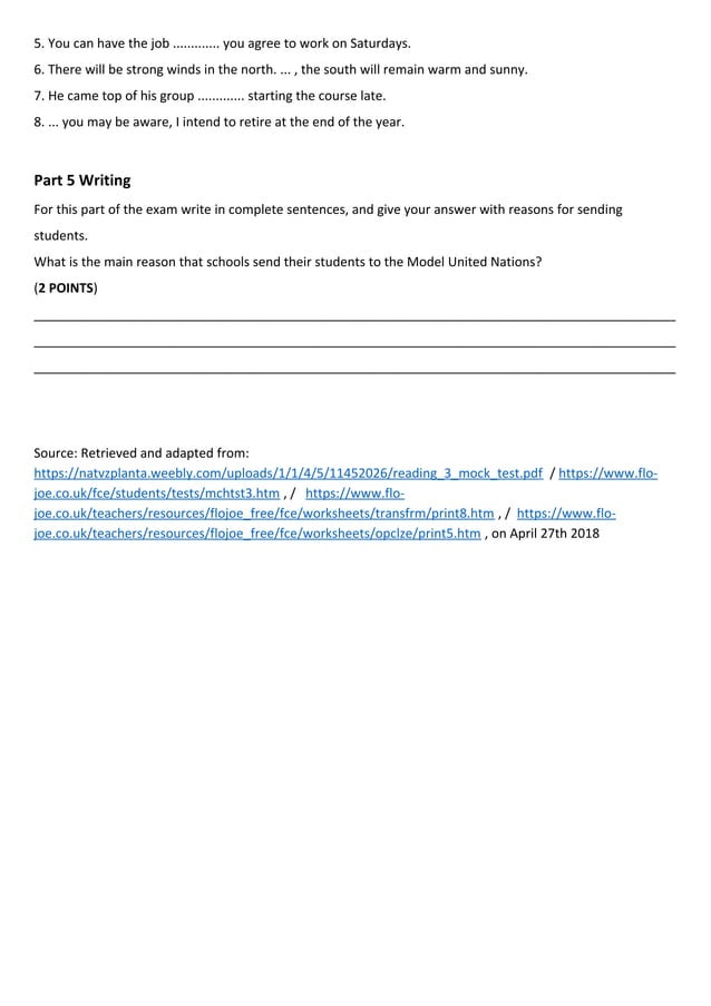 Term 1 fce exam final | DOC | Parenting Children Aged 4-11 | Parenting