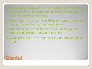 Term 1 Reflection | PPT