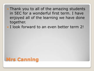 Term 1 Reflection | PPT