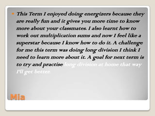 Term 1 Reflection | PPT