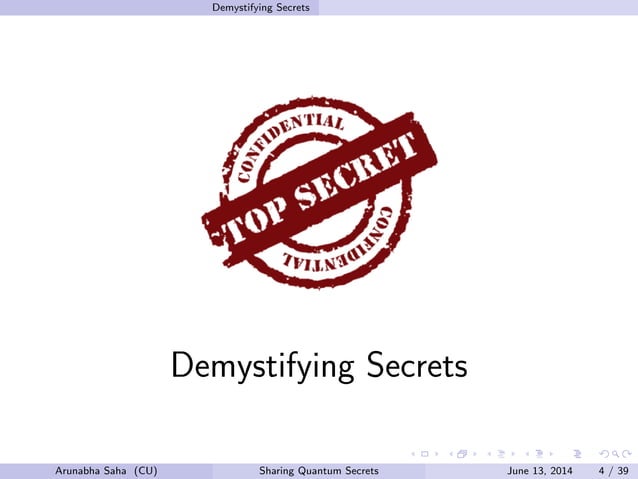 Introduction to Quantum Secret Sharing | PDF