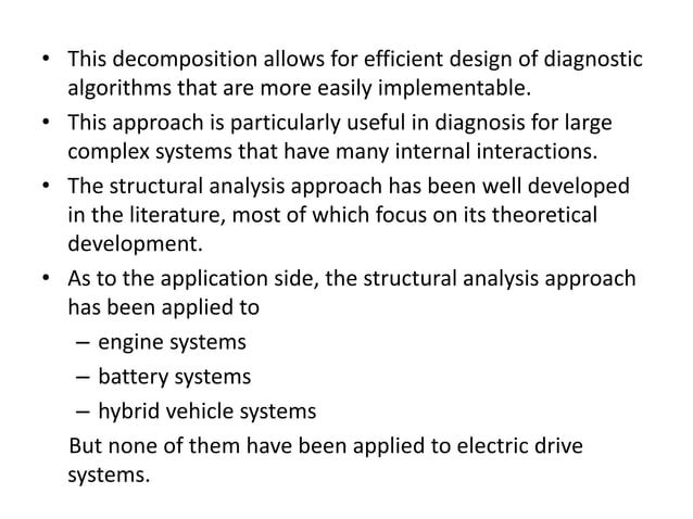 Fault Diagnosis For Electric Drive System Of Ev Based On Structural Analysis Pptx