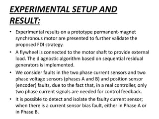 Fault Diagnosis for Electric Drive system of EV Based on Structural ...