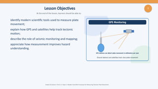 Modern Scientific Techniques for Measuring Tectonic Plate Movement in ...