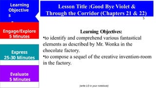 Term 3, Week 1 Day 1 AND 2.pptx Lessons on Charlie and the Chocolate ...
