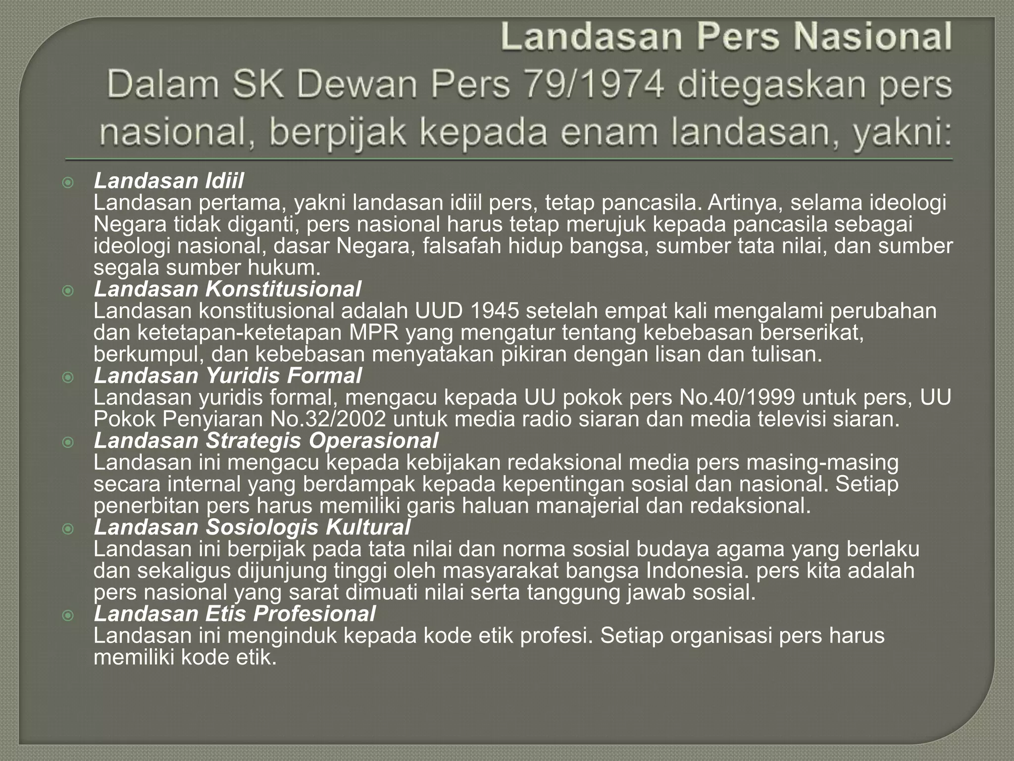 Term 9 sistem dan ruang lingkup pers | PPT