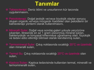 Termal turizm yönetmelikleri | PPT