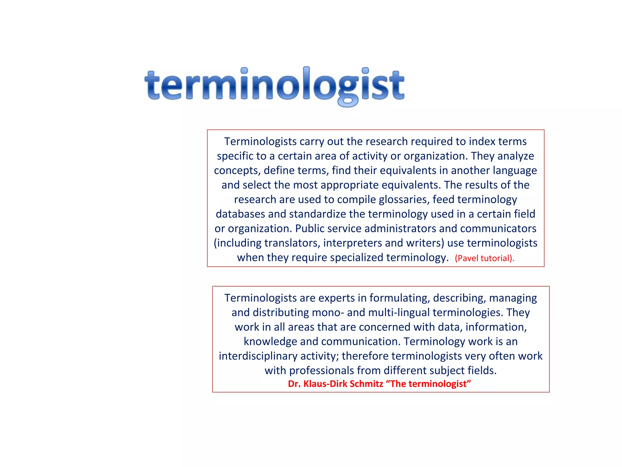 Term and terminology interactive fun | PPT