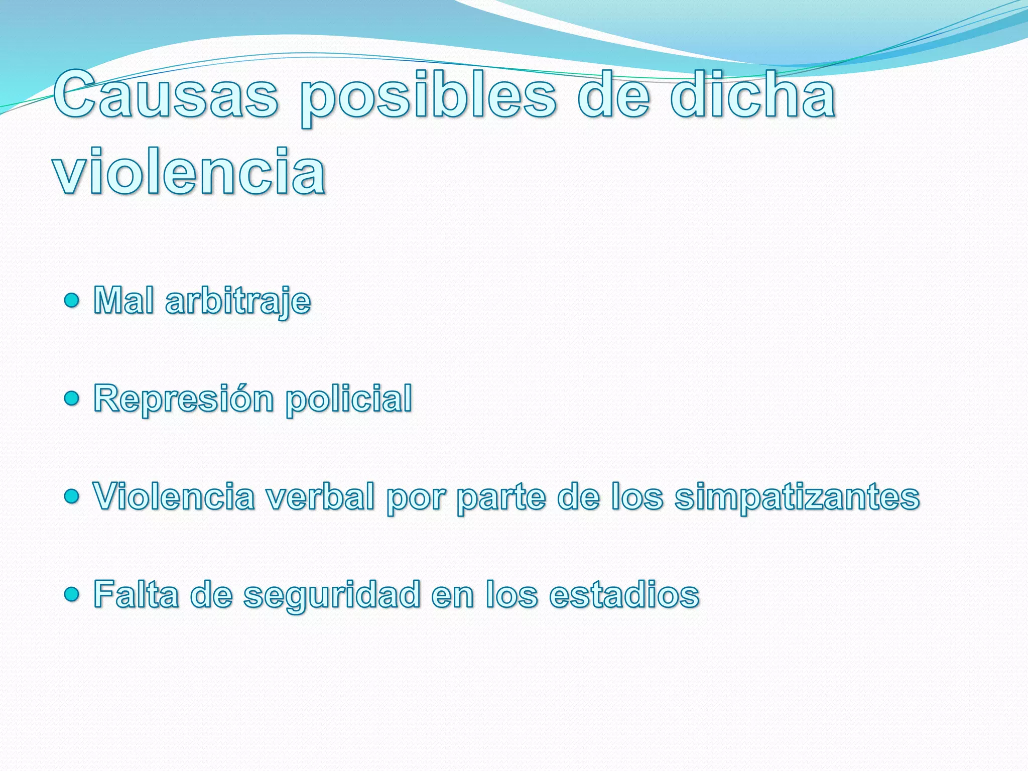 Violencia en el futbol | PPTX