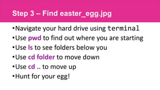 Easter Egg Hunt using terminal | PPT