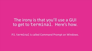 Easter Egg Hunt using terminal | PPTX