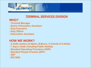 terminal services division | PPT