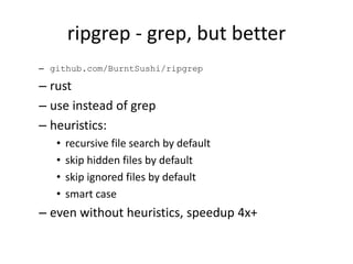 Terminal Velocity: Work faster in your shell | PPT | Free Download