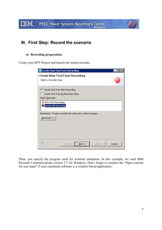IBM iSeries Terminal Based Performance Testing with Rational ...