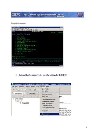 IBM iSeries Terminal Based Performance Testing with Rational ...