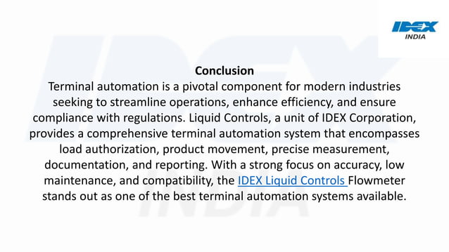 Terminal automation system: what is and how it works ? | PPT