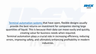 Terminal automation system: what is and how it works ? | PPT