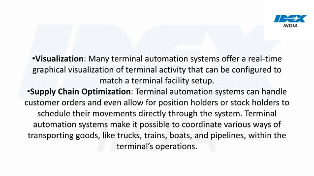 Terminal automation system: what is and how it works ? | PPT