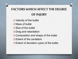 Terminal ballistics | PPTX
