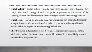 TERMINAL BALLISTICS.pptx EFFECT OF PROJECTILE ON HIYYING THE TARGET | PPTX